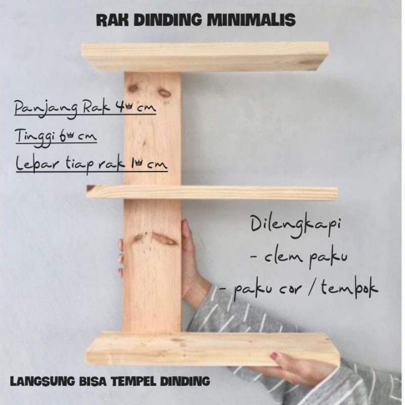 Jual rak bunga / rak bunga dinding / rak dinding / rak dinding kayu ...
