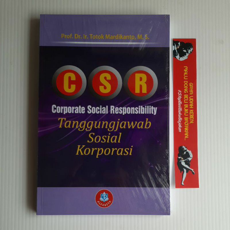 Jual BUKU ORIGINAL Buku CSR Corporate social Responsibility Totok mardikanto Penerbit Alfabeta ...