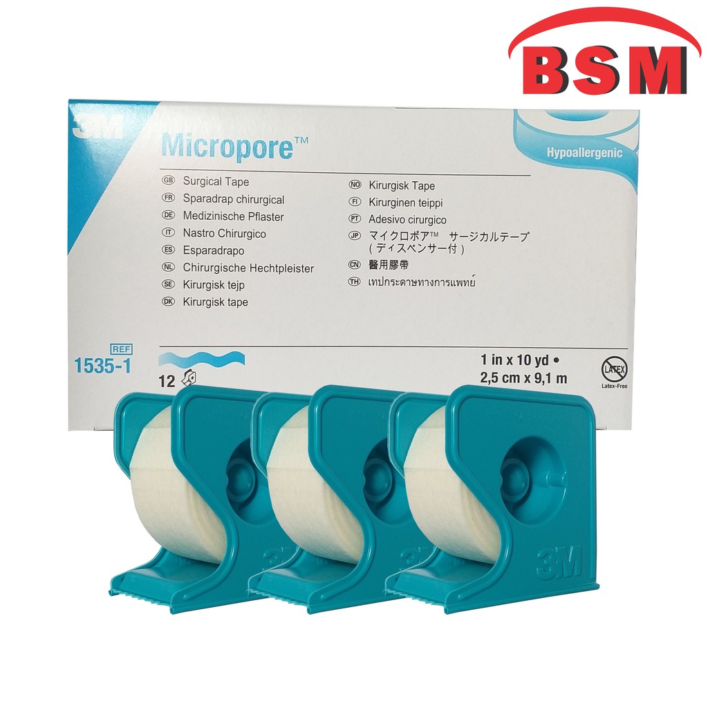 Jual PLASTER Plester Kertas MICROPORE 1535-1 Tape | Shopee Indonesia