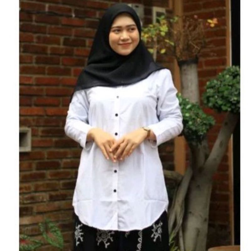Jual Atasan Santri Putri/ Tunik Santri putri / Baju Santriwati | Shopee ...
