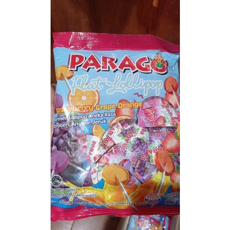 Jual Permen Parago Flat Lollipop isi 25pcs | Shopee Indonesia