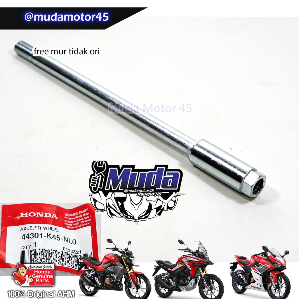 Jual AS RODA DEPAN USD CBR150R CB150R CB150X 2021 44301-K45-NL0 UPSIDE ...