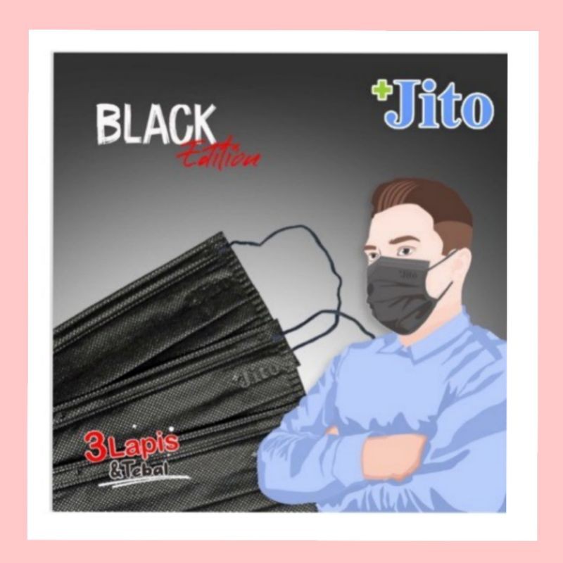 Jual MASKER JITO NON MEDIS 3 LAPIS (1SACHET ISI 5LEMBAR) | Shopee Indonesia