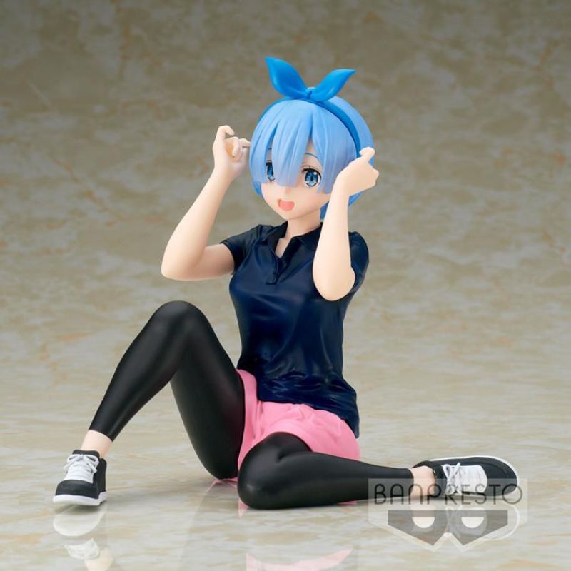 Jual banpresto relax time rem training style ver rezero anime figure ...