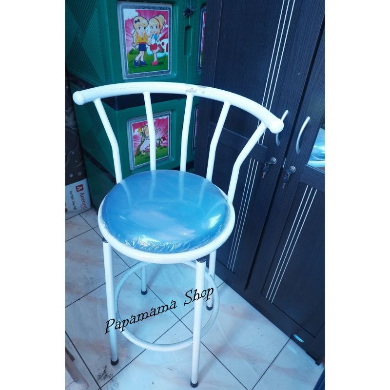 Jual Kursi Stool Bar - Kursi Makan - Kursi Mini Bar Putar Kaki Besi ...