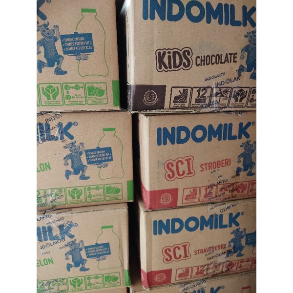 Jual surabaya indomilk susu cair uht botol 190ml dus 190 ml | Shopee Indonesia