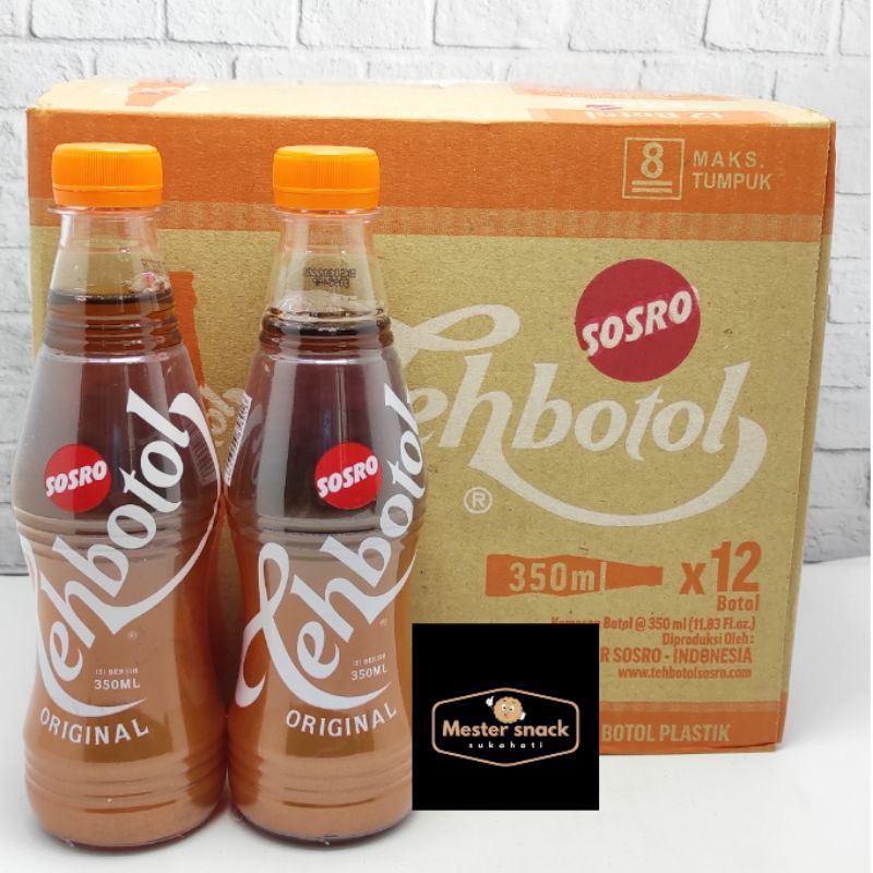 Jual Teh Botol Sosro 350 ml (1dus isi 12 botol) | Shopee Indonesia