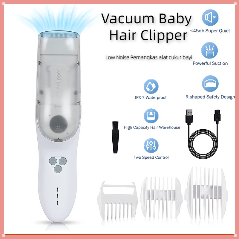 Jual alat cukur rambut bayi mesin cukur baby Vacuum Baby Hair Clipper ...