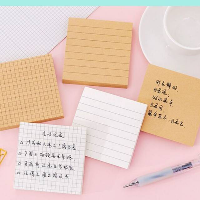 Jual Sticky Notes Motif Kotak -Garis - Polos | Shopee Indonesia