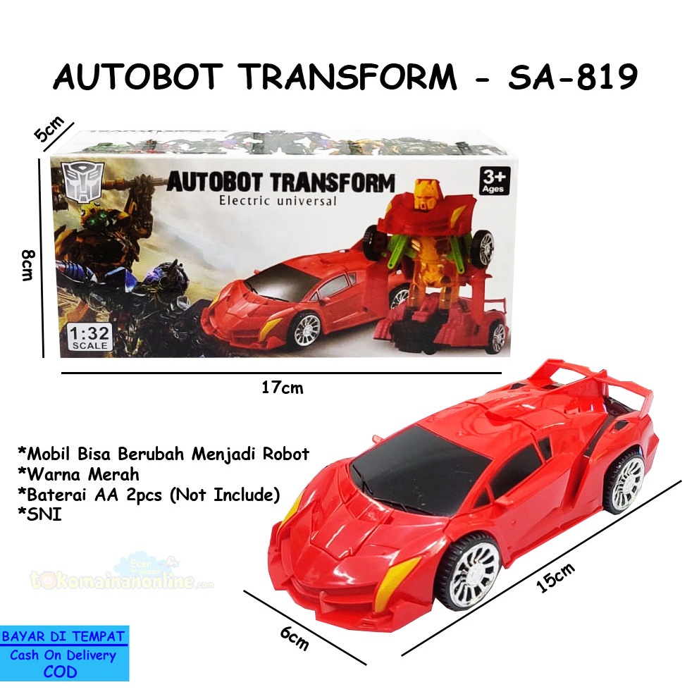 Jual MAINAN MOBIL SEDAN FERRARI TRANSFORMASI ROBOT MACHINE SOLDIERS ...