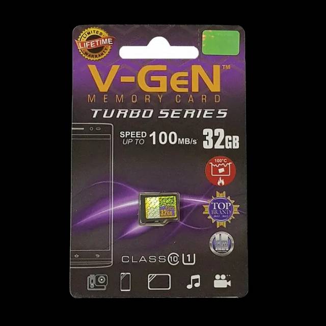 Jual Micro SD V-Gen 32GB Turbo Series MicroSD Vgen 32 GB Class 10 V GEN ...