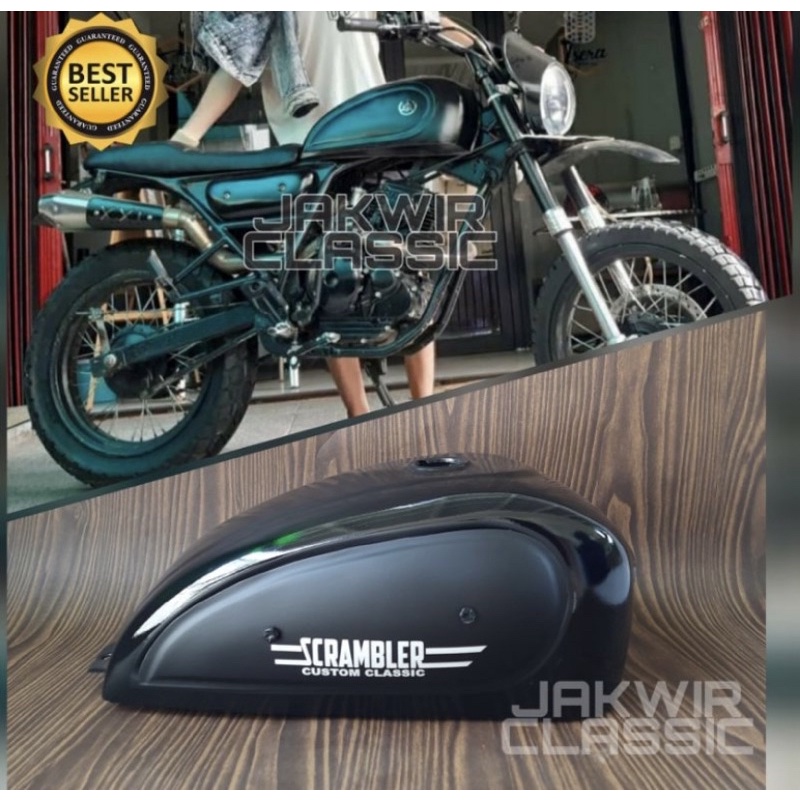 Jual tangki custom japstyle scrambler | Shopee Indonesia
