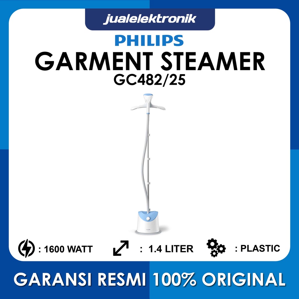 Jual Philips GC482/25 – Stand Garment Steamers Biru 900w Setrika Uap Berdiri | Shopee Indonesia