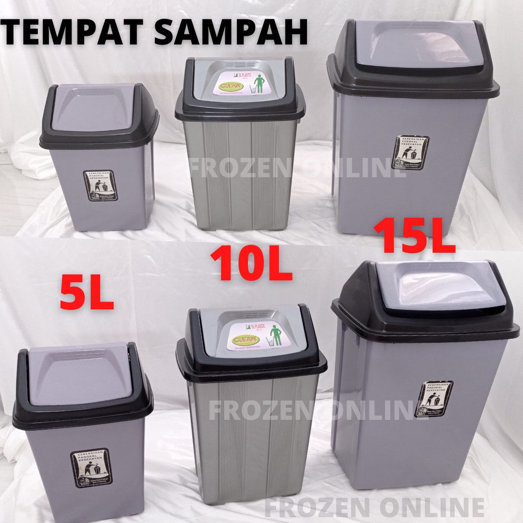 Jual Tempat sampah Kecil 5 Liter Tutup Goyang Tempat Kotak Sampah 5L Murah | Shopee Indonesia