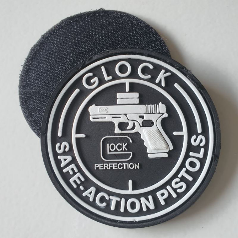 Jual PATCH RUBBER LOGO GLOCK BULAT SAFE ACTION/TEMPELAN EMBLEM KARET ...