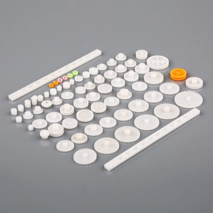 Jual 75 Kinds of Plastic Motor Gear Box Pack Packing Toy Robot DIY ...