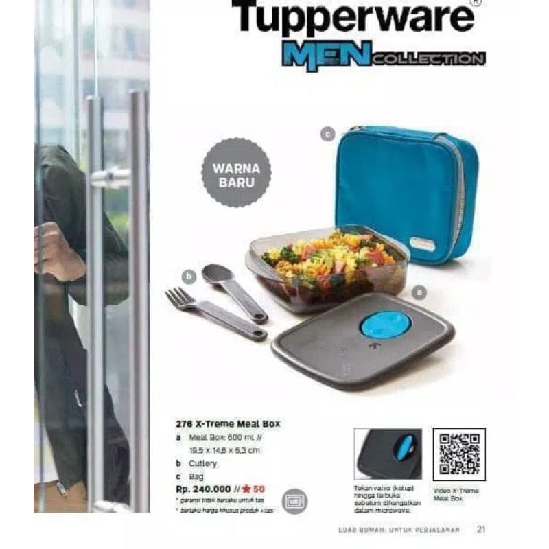 Jual Tempat makan BEKAL original TUPPERWARE(X-treme MEAL BOX) | Shopee ...