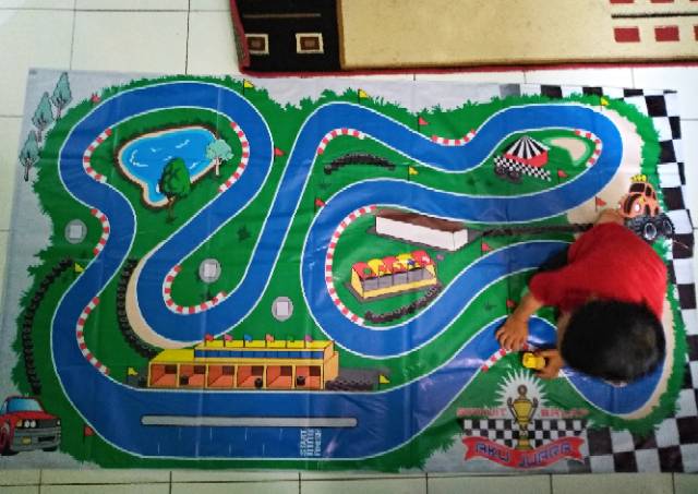 Jual PLAYMAT SIRKUIT / ALAS BERMAIN MOBIL-MOBILAN / MAINAN DISKON ...