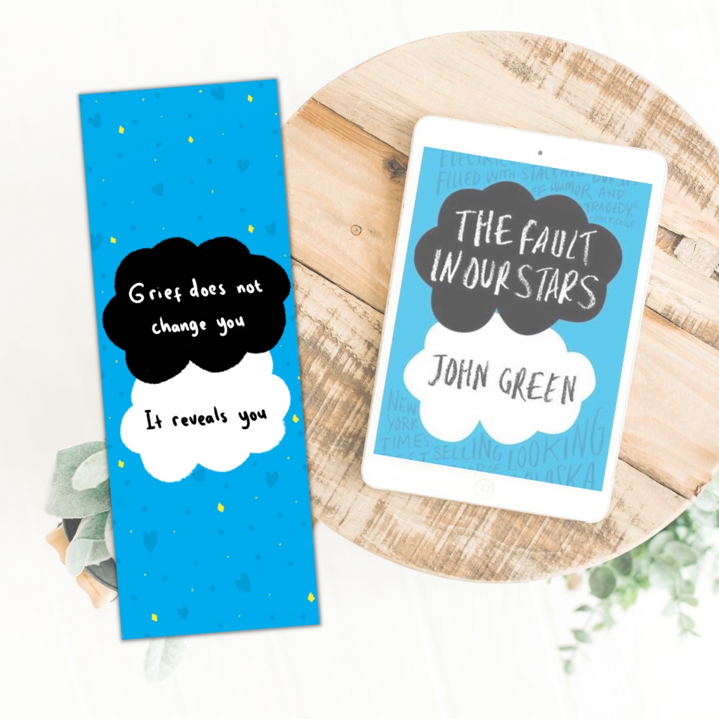 Jual Bookmark: FanArt The Fault in Our Stars | Pembatas Buku Premium ...