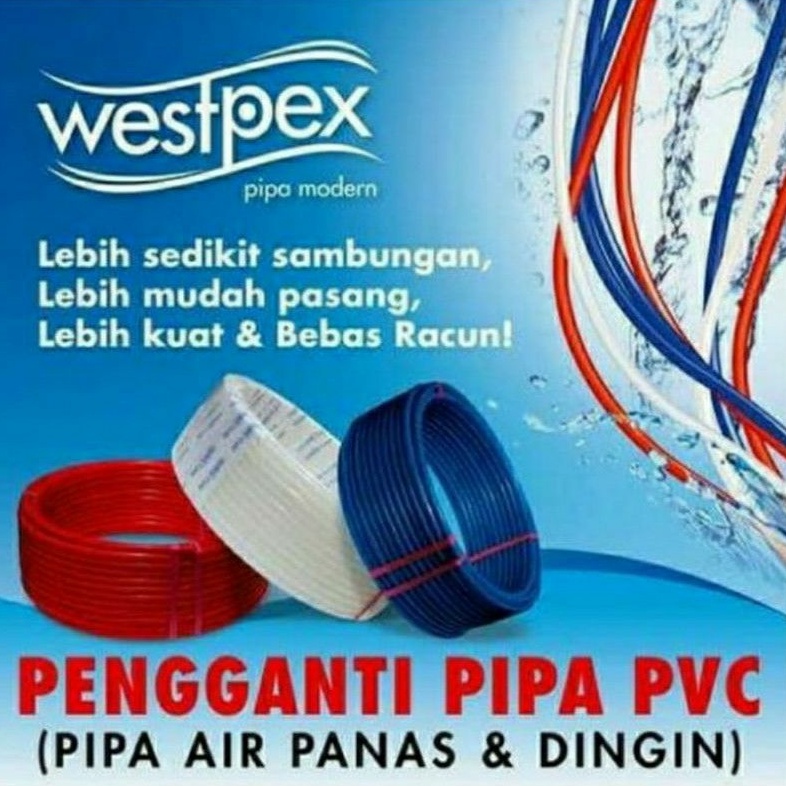 Jual Pipa Pex Wespex Red 1/2" Inch Pipa Air Panas Westpex 16 mm | Shopee Indonesia