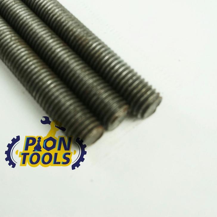 Jual ℮ Studbolt Besi M12 p1.75 Panjang 1 Meter Long Drat Asdrat Besi AS ...