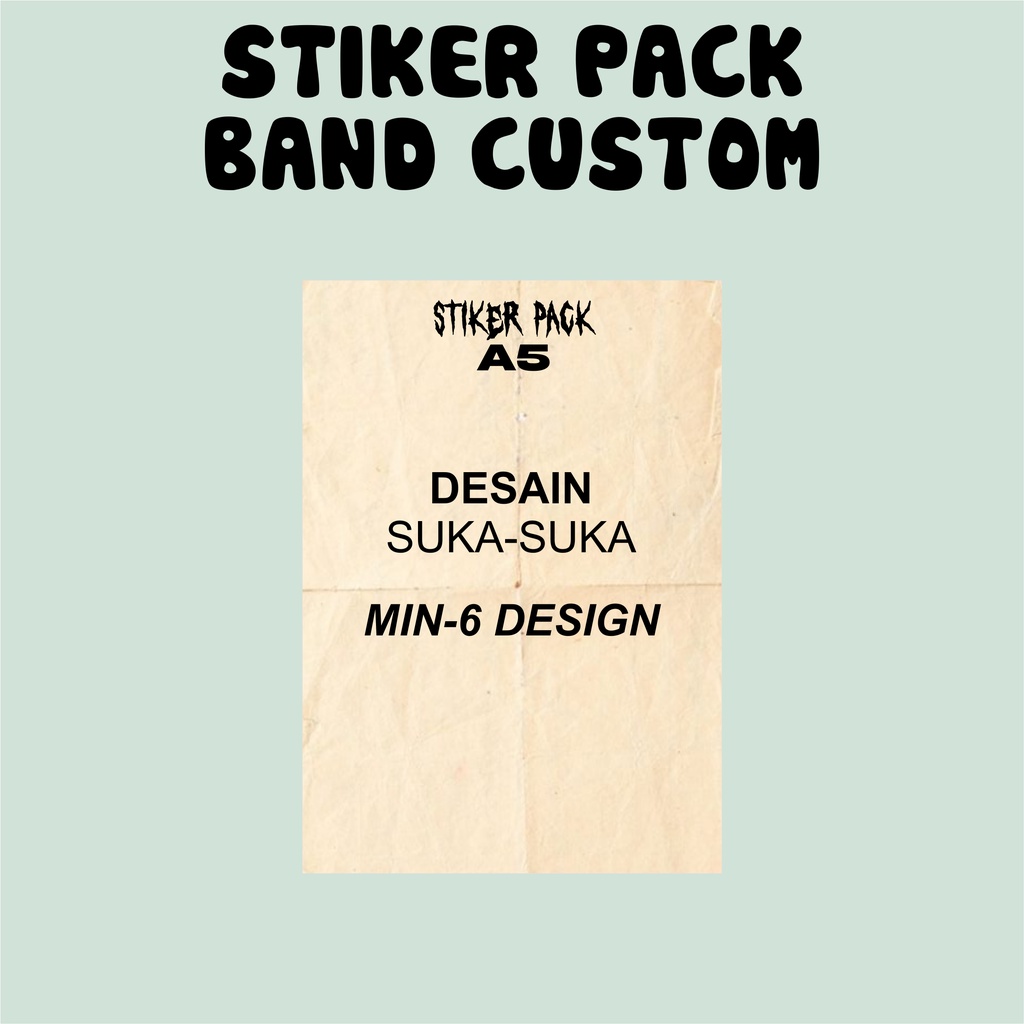 Jual CETAK/JUAL STIKER/STICKER PACK MURAH MERIAH DESAIN SUKA SUKA ...