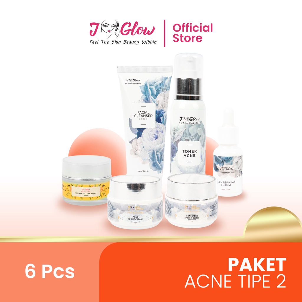 Jual JGLOW ACNE SERIES TYPE 2 diformulasikan untuk kulit beruntusan ...