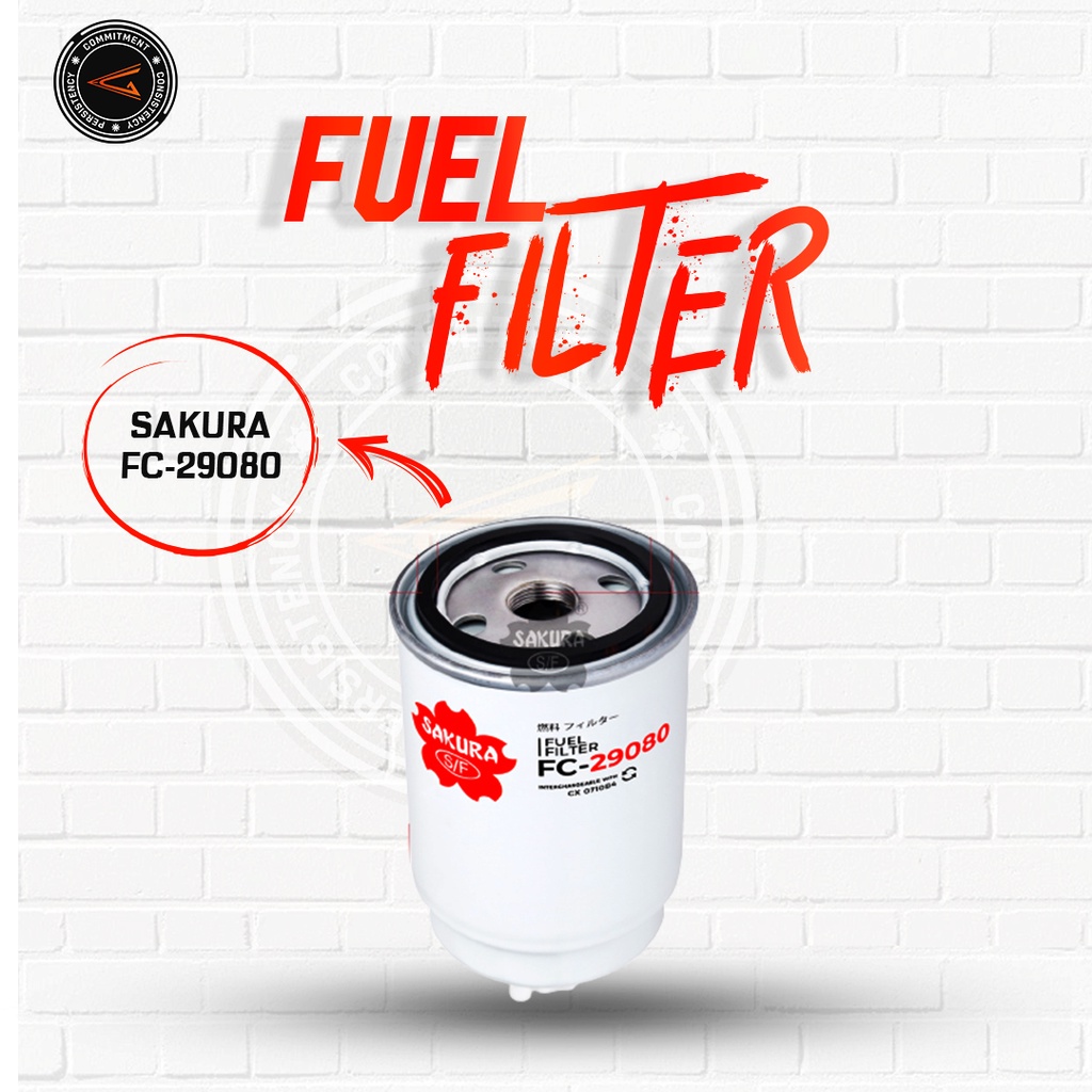 Jual Sakura Fuel Filter Solar FC-29080 / FC29080 / Sakura Filter ...