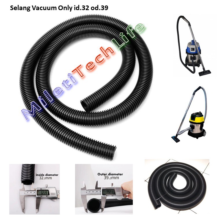 Jual Selang Vacuum Cleaner id32 od39 2.5meter Flexible EVA for Vacuum ...