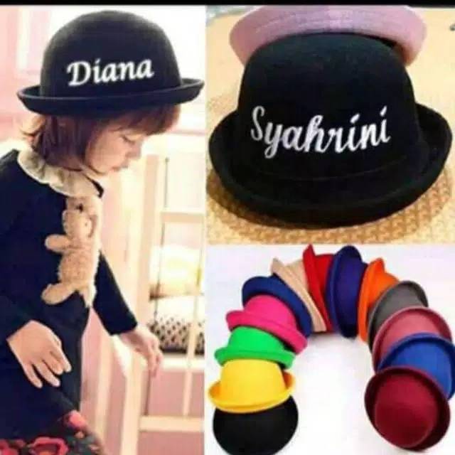 Jual Topi Caplin Anak Custom ( Free Bordir Nama ) | Shopee Indonesia