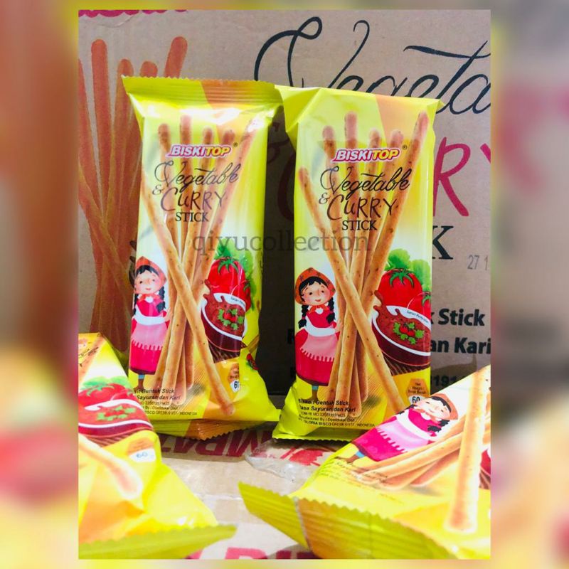 Jual ECER Biskuit Vegetable Cheese Sesame Ginger Milk Curry Stick Stik ...
