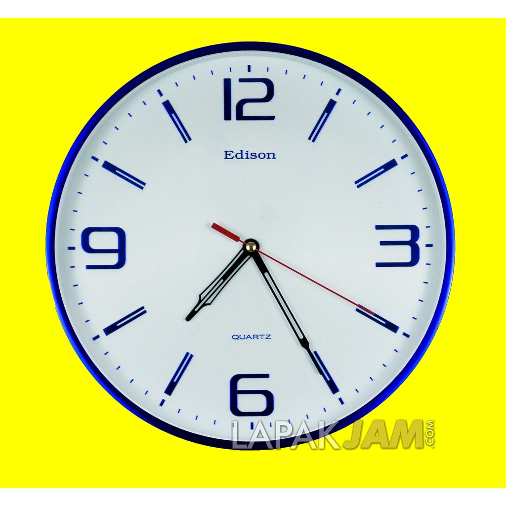 Jual Jam Dinding Edison EDW 290 - T Bulat Minimalis Diameter 29 cm Best ...