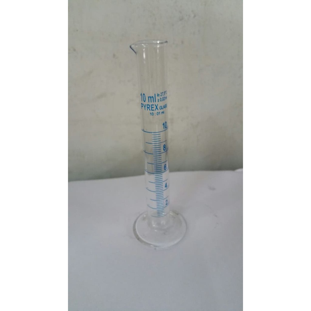 Jual Gelas ukur / gelas tabung 10ml Pyrex . skala cokelat | Shopee ...