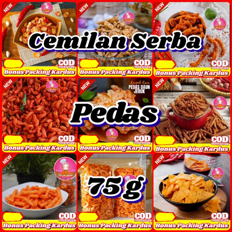 Jual Serba Pedas 75gr / Aneka Makanan Ringan - Raos Rasa Snack Kiloan ...