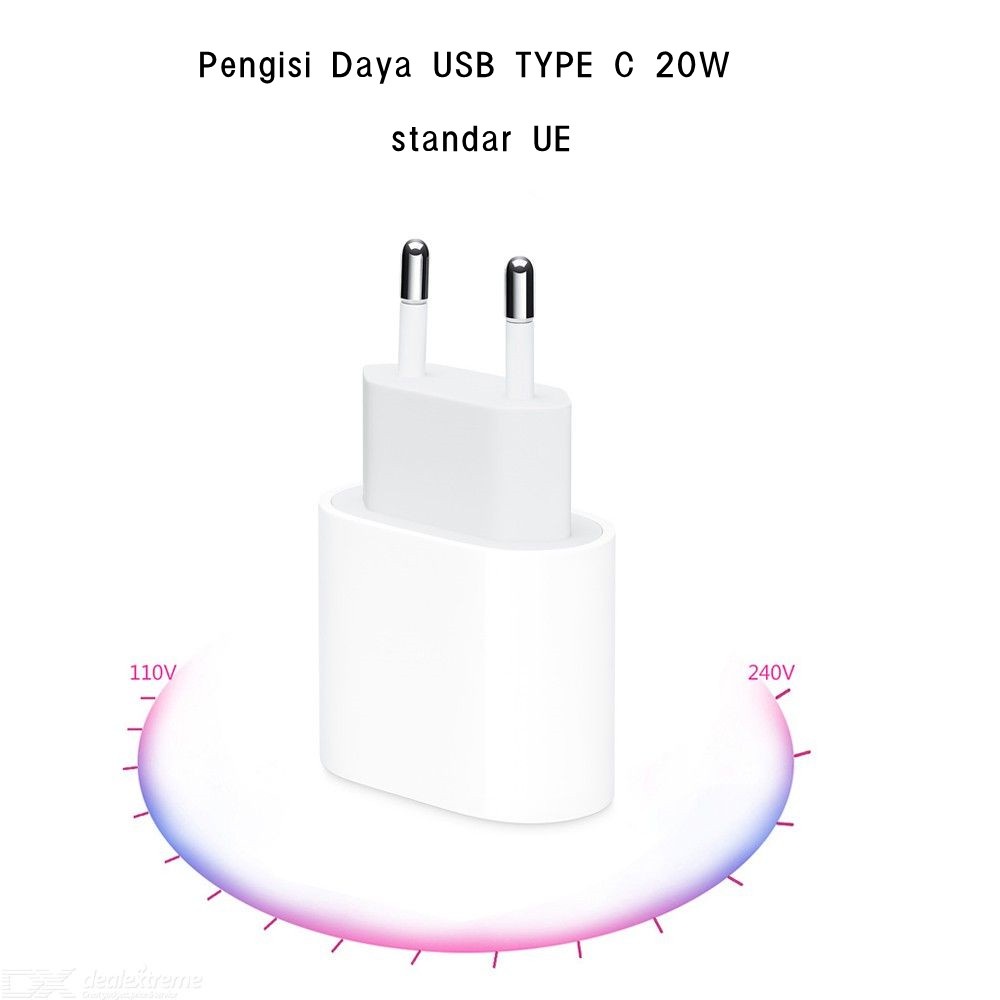 Jual Kabel Adaptor Daya USB-C 20W Pengisi Daya Cepat Pengisi Daya 20W ...