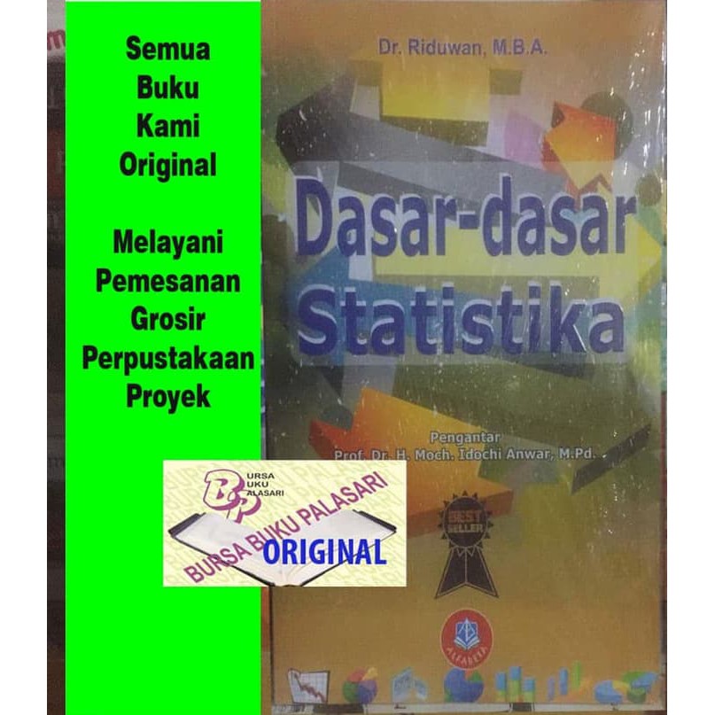 Jual Dasar-Dasar Statistika Dasar Dasar Statistik Riduwan /AlFabeta ORIGINAL | Shopee Indonesia