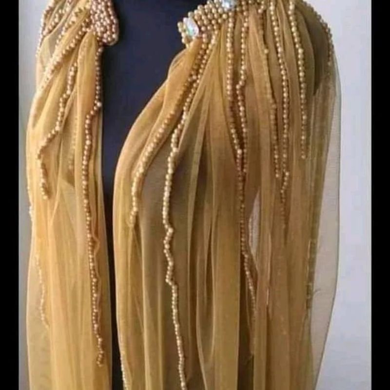 Jual slayer bahu juntai/sayap pundak kebaya/selendang bahu pengantin ...