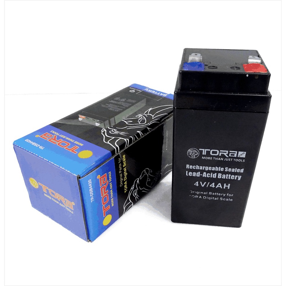 Jual TORA Batre Battery Baterai 4V 4AH Timbangan Digital 30, 100, 150 ...
