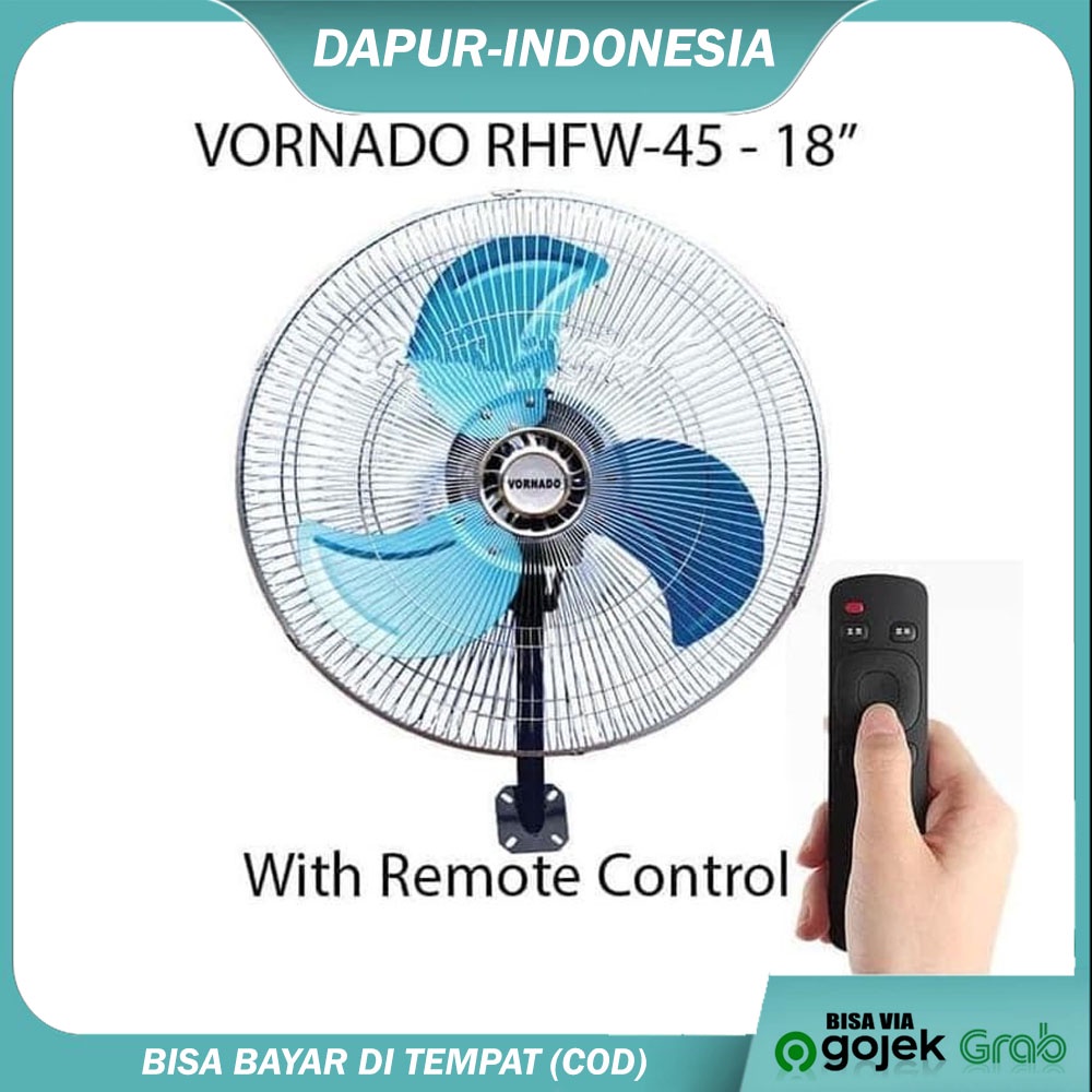 Jual VORNADO VN-RHFW-45 18 Kipas Angin Dinding Tornado Ukuran 18 inch ...