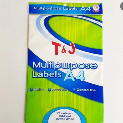 Jual Label Tom N Jerry Multipurpose Label A4 isi 25 Lembar | Shopee ...