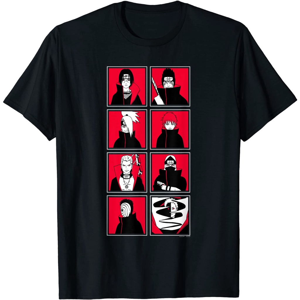 Jual Baju Dewasa Naruto Shippuden Akatsuki Frames T-Shirt | Shopee ...