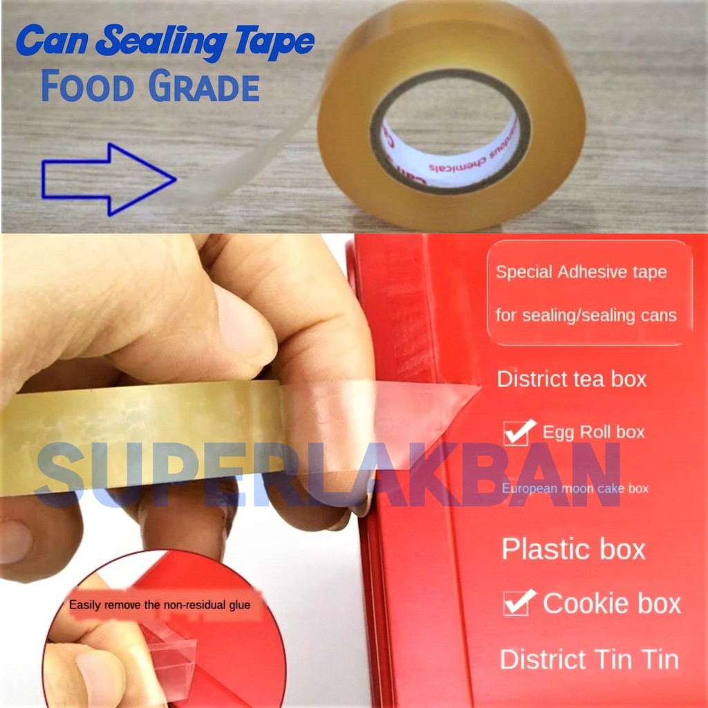 Jual Isolasi Toples Kaleng Biskuit Can Sealing Tape Selotip Toples Food ...