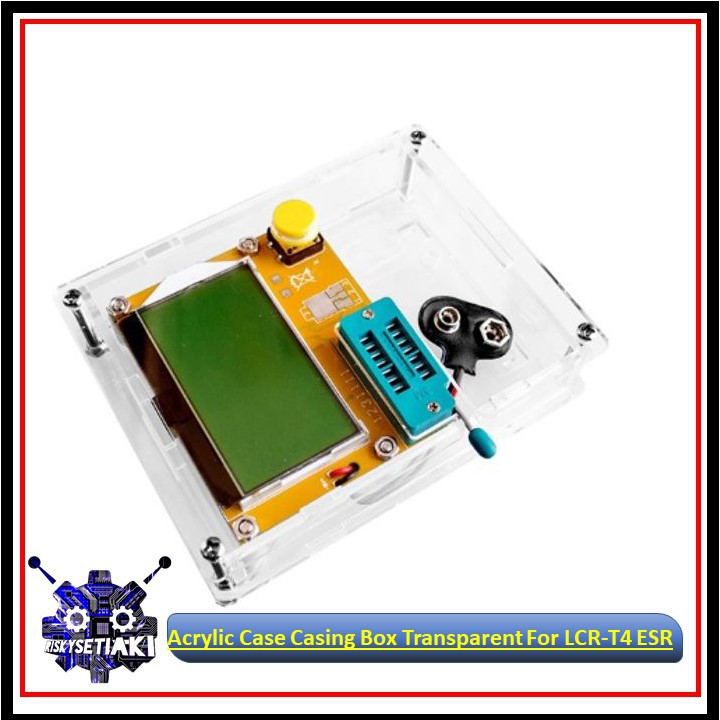 Jual Acrylic Case Casing Box Transparent For LCR-T4 ESR Transistor ...