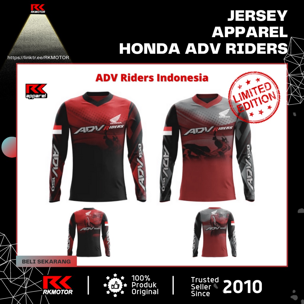 Jual Jersey Honda ADV Riders | Kaos Honda ADV | Baju Honda ADV Riders ...