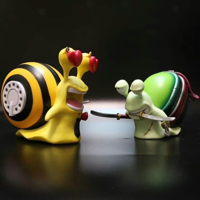 Jual [mainan-hobi] One Piece Snail Den Den Mushi Roronoa Zoro & Sanji ...