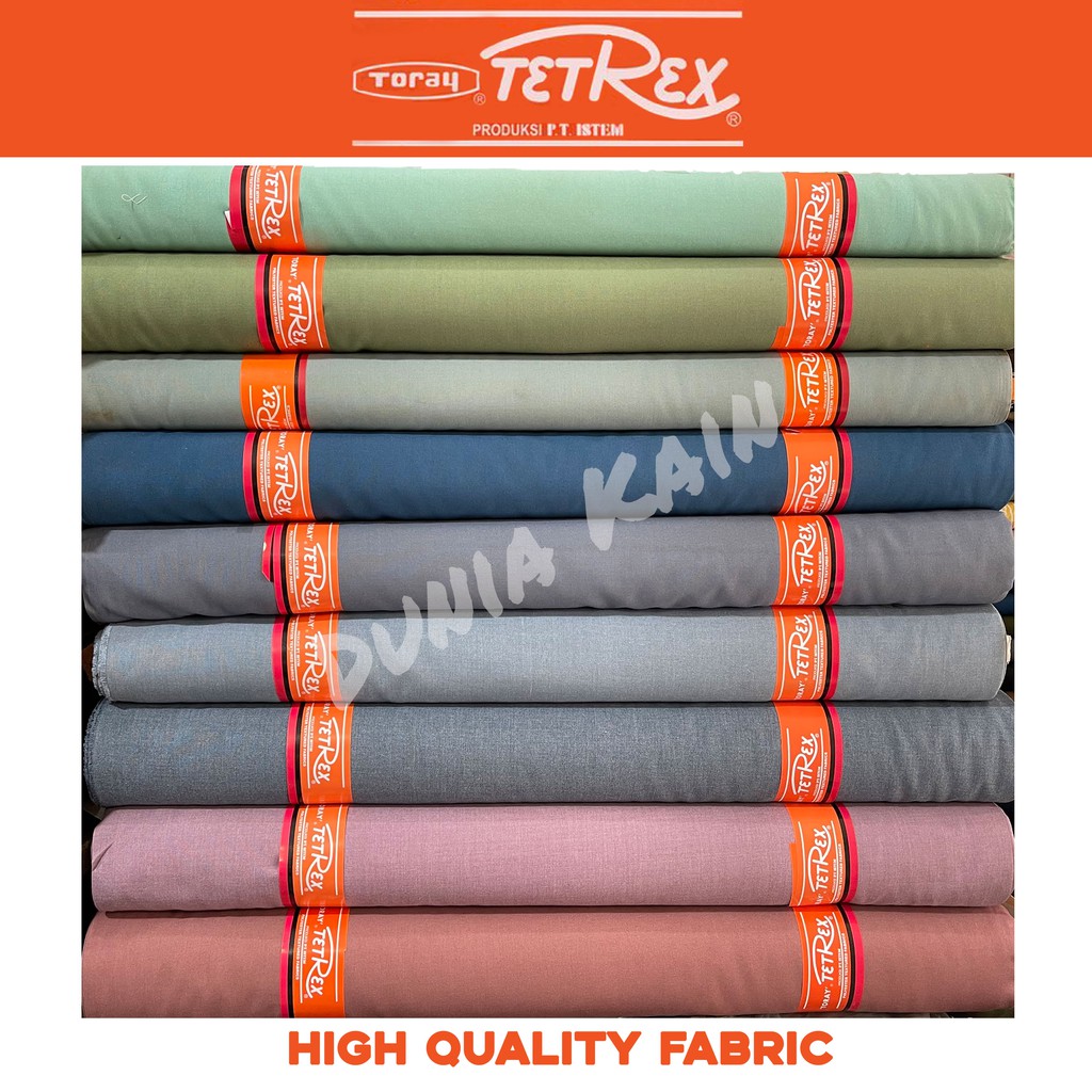 Jual Bahan kain baju celana polos premium merek Tetrex Istem Toray ...