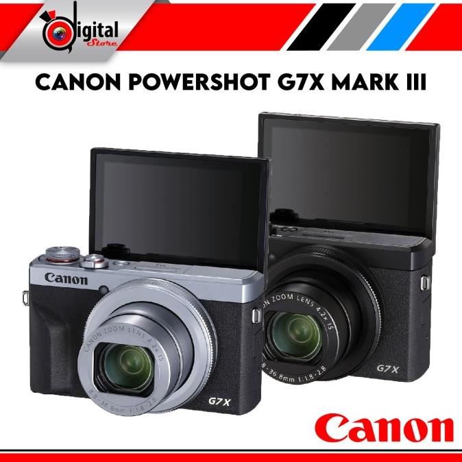Jual CANON POWERSHOT G7X MARK III (BLACK, SILVER) | Shopee Indonesia