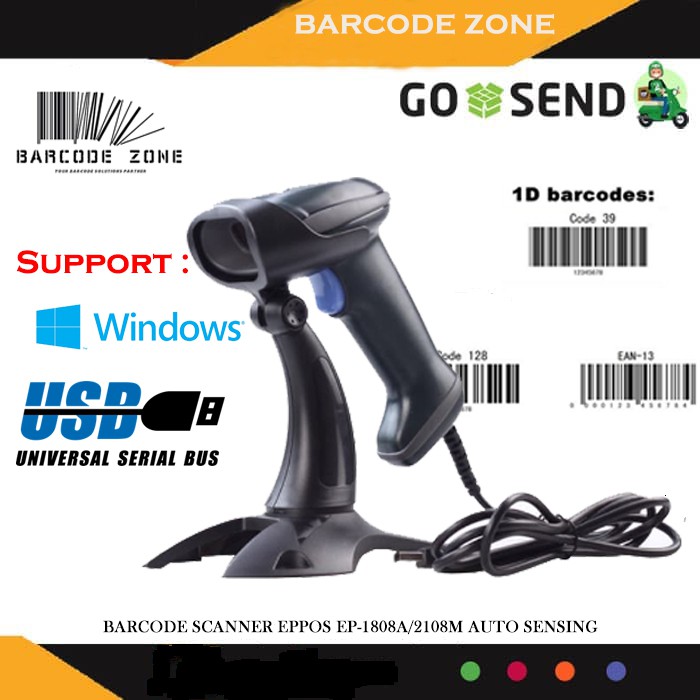 Jual BARCODE SCANNER EPPOS EP-1808A/2108M AUTO SENSING-AUTO SCAN- USB-LASER - MINIMARKET KASIR ...