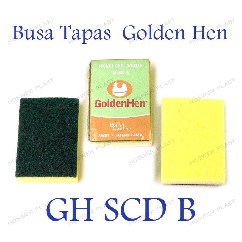 Jual 12 pasang Busa Tapas / Spons Cuci Piring Golden Hen GHSCD - B (2 ...