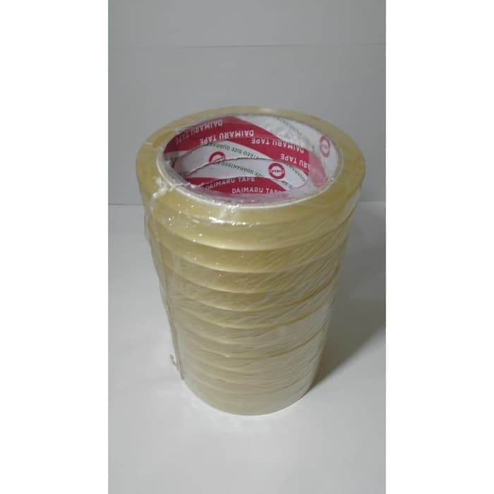 Jual Isolasi Daimaru 1/2" inch 12mm x 72 yards (12pcs) | Shopee Indonesia